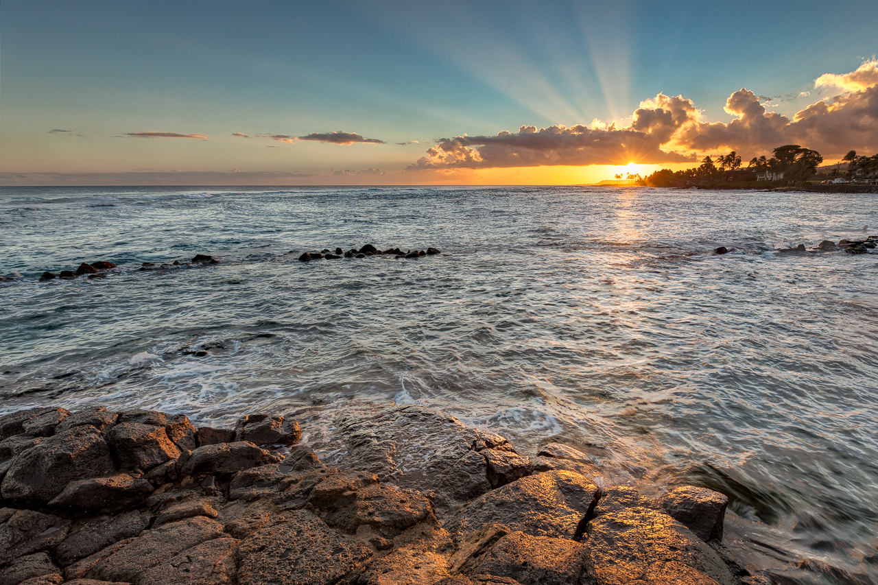 Kauai Sunset from The Beach House - Battered LuggageBattered Luggage