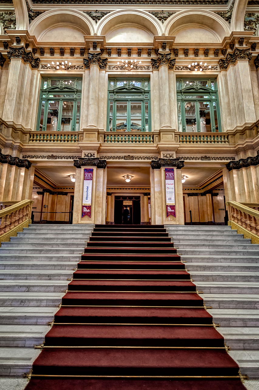 The Grand Staircase of Teatro Colon - Battered LuggageBattered Luggage