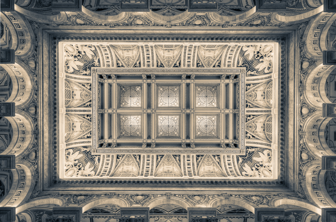 The Library of Congress Skylight - Battered LuggageBattered Luggage